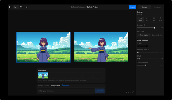 What is in-betweening and how does it work?